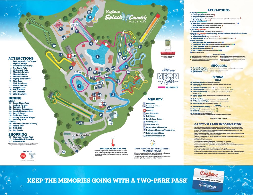 Dollywood Parks & Resort Map 2026 | Pigeon Forge, TN | Deep Arrival