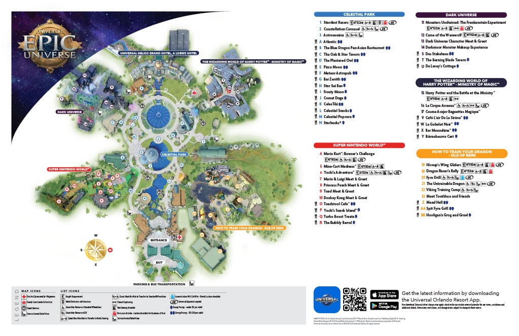 Universal Orlando Park Map 2026 | All Parks and Hotels | Deep Arrival