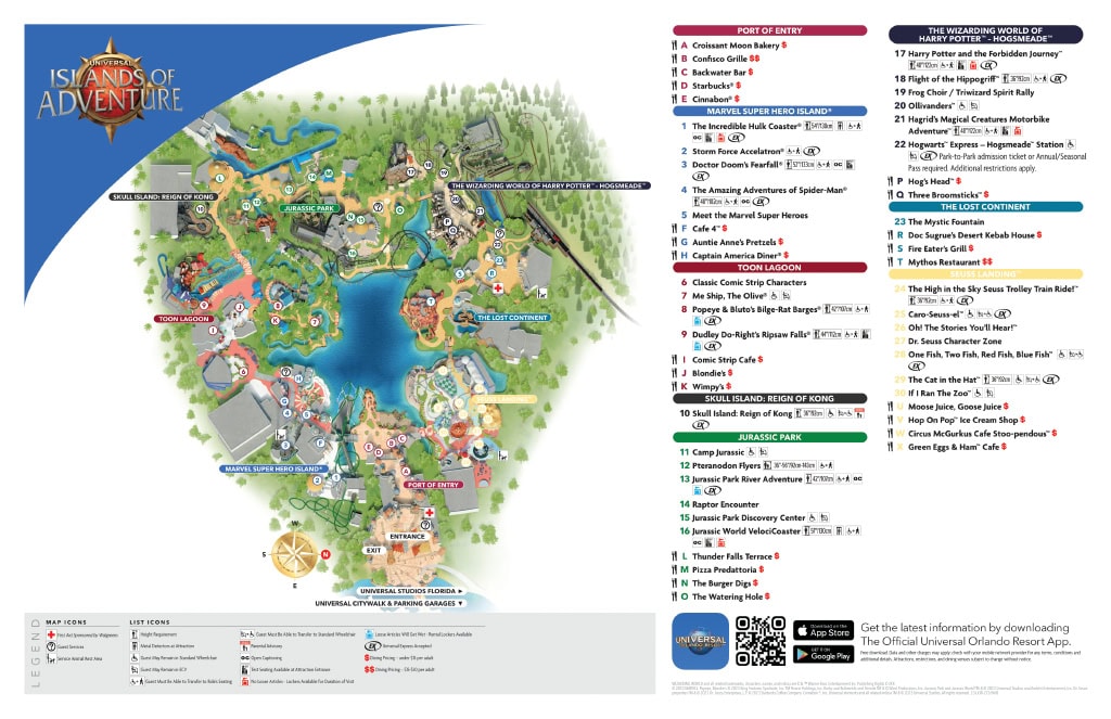 Universal Orlando Park Map 2026 | All Parks and Hotels | Deep Arrival