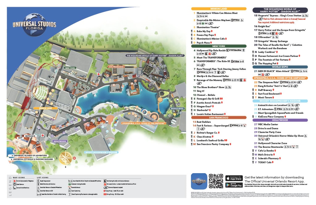 Universal Orlando Park Map 2026 | All Parks and Hotels | Deep Arrival
