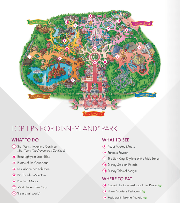 Disneyland Paris Park Map 2026 | All 5 Lands | Deep Arrival